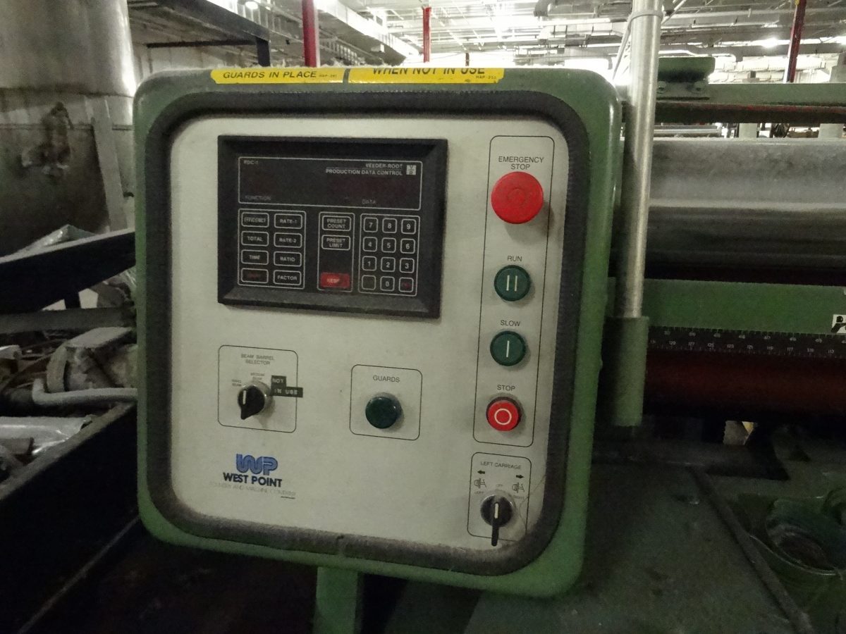 (1) West Point Slasher - Southeastern Textile Machinery