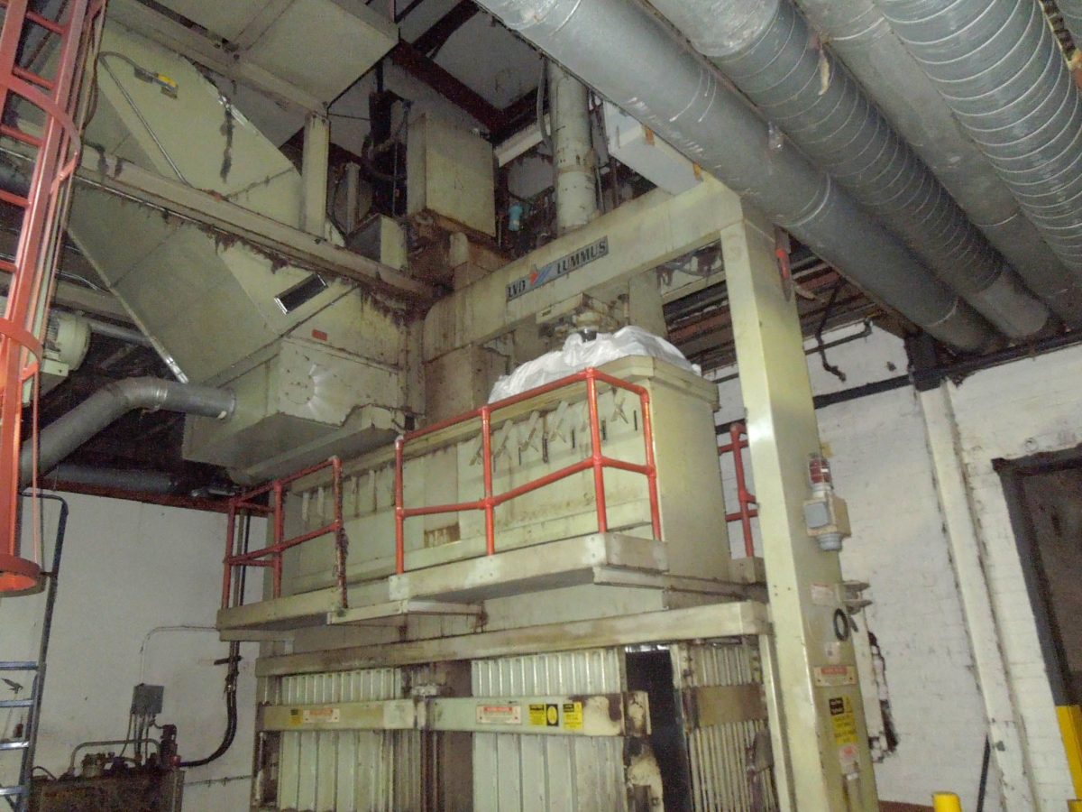Lummus Double Box Vertical Baler - Southeastern Textile Machinery