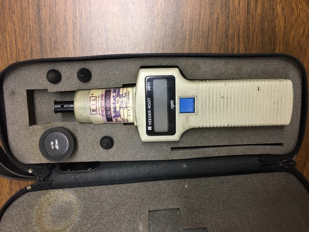Veeder-Root Hand Tachometer - Southeastern Textile Machinery