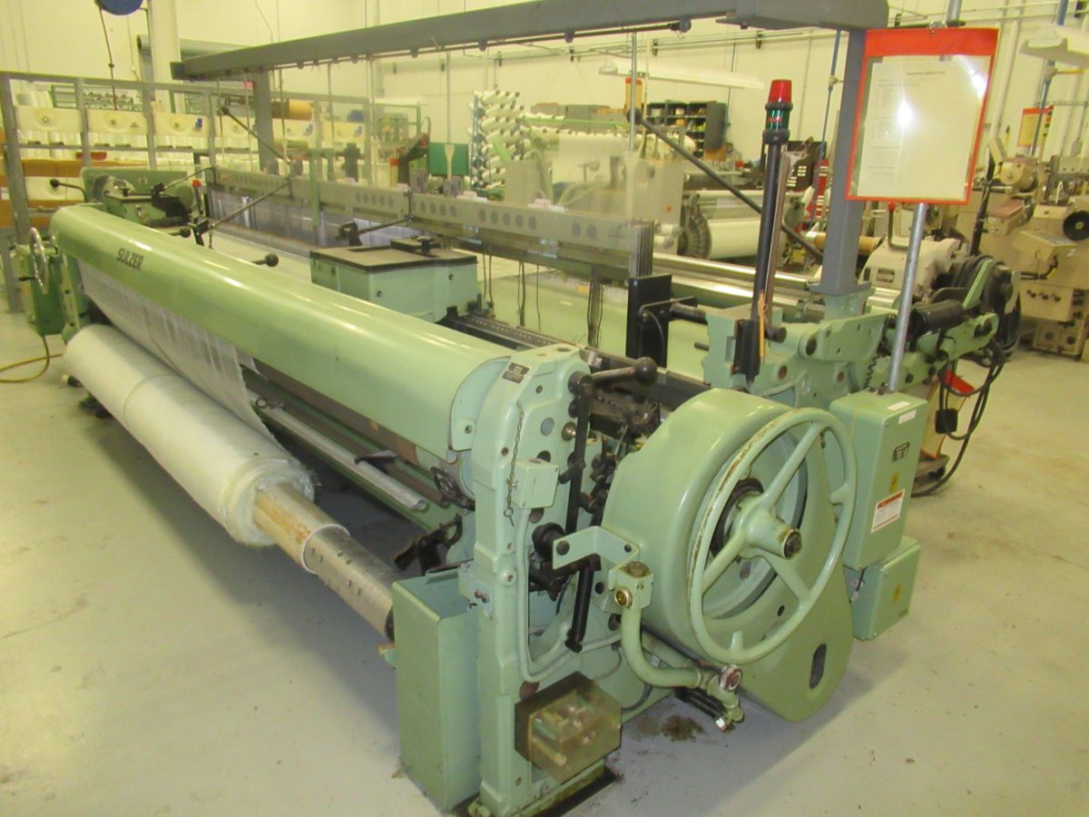 (1) Sulzer Projectile Weaving Machine - Southeastern Textile Machinery